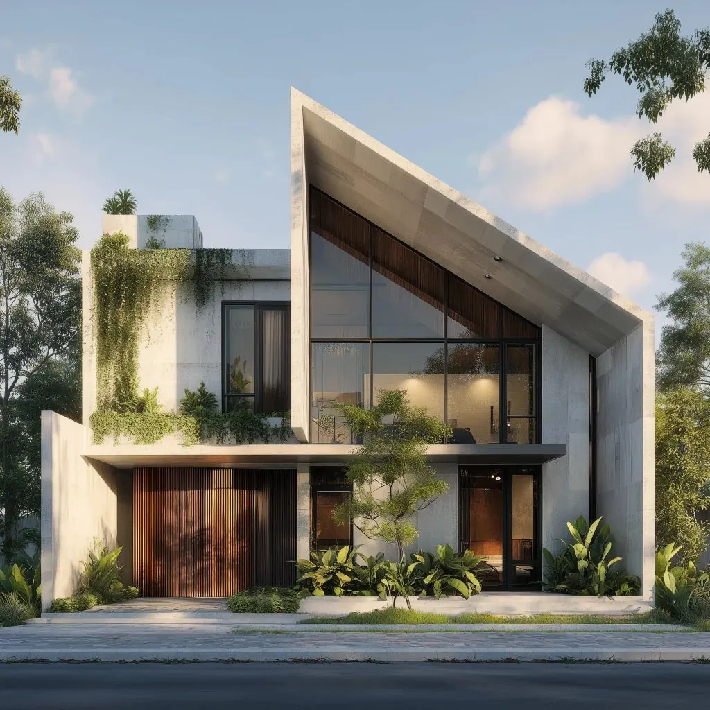 10+ Inspirasi Rumah Atap Miring Satu Sisi, Modern dan Unik!