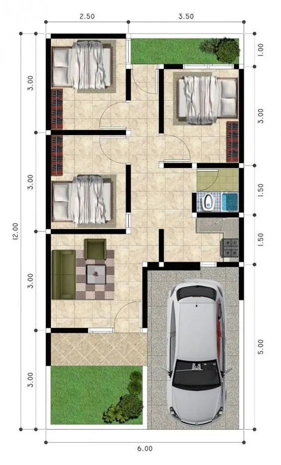 Inspiration for 3-Bedroom Minimalist House Designs